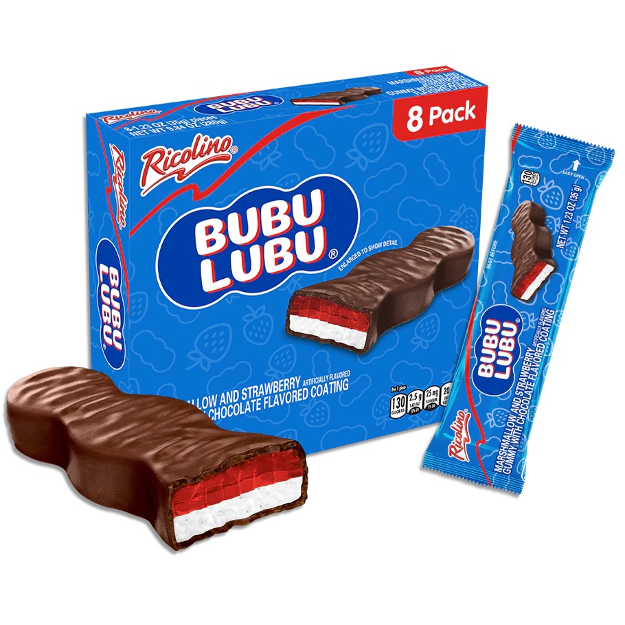 Bubulubu Marshmallow with Strawberry Flavored Gummy with Chocolate ...