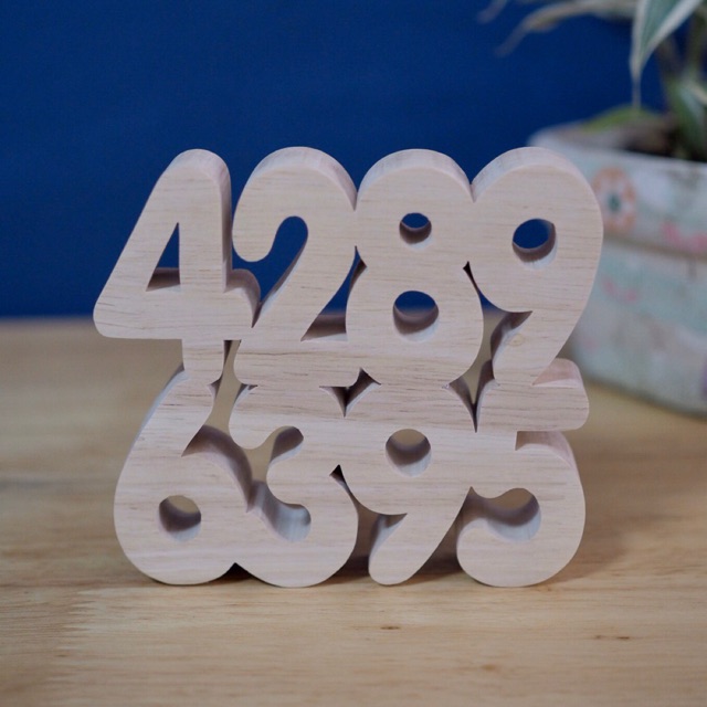ตัวเลขไม้มงคล4289/6395 | Shopee Thailand