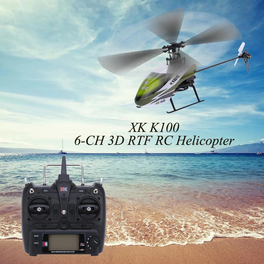 =FCFTRC Wltoys XK K100 RC Drone 2.4G 6CH 3D 6G Mode Brushless Motor ...