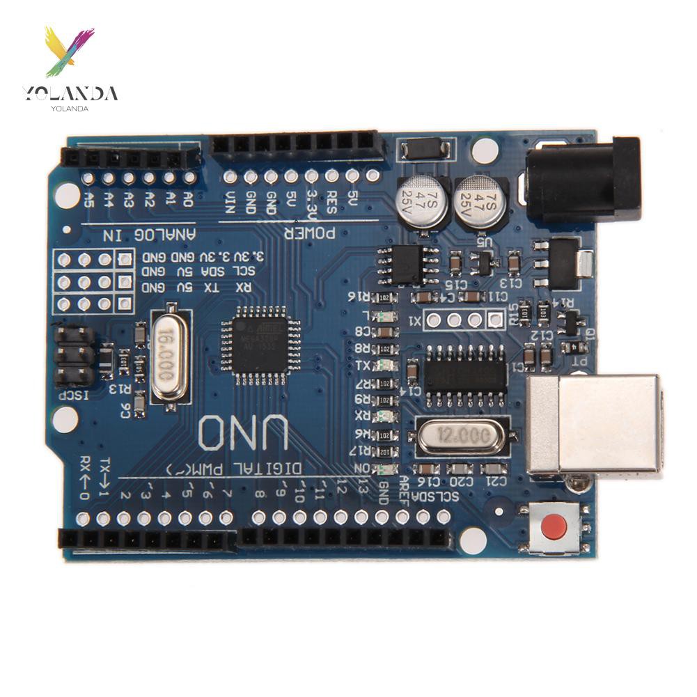yld~Arduino ATmega328P CH340G UNO R3 Board + USB Cable +Acrylic Box ...