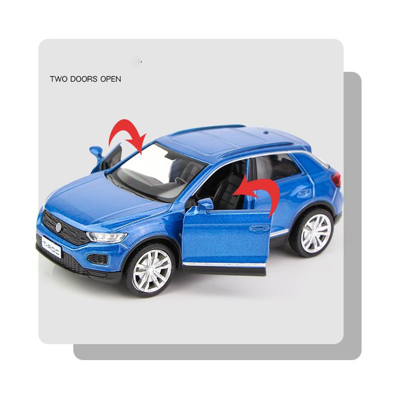 136 Alloy Volkswagen TROC SUV Model Toy Car 11.6cm Die Cast ull Back ...