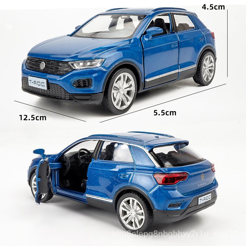 136 Alloy Volkswagen TROC SUV Model Toy Car 11.6cm Die Cast ull Back ...