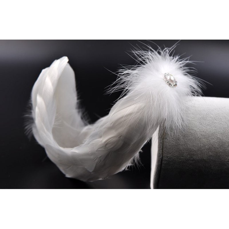 Swan Lake Hand Made Ballet White Feather Headband For Woman Hair ...