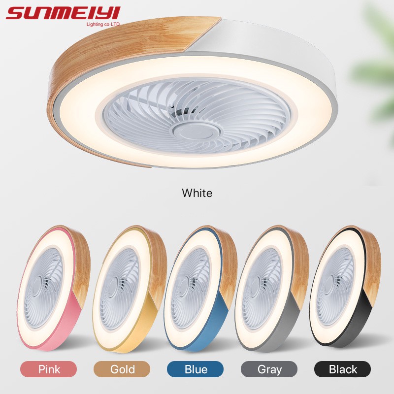 SUNMEIYI Modern Smart fan light LED Ceiling Fans With Lights For Living ...