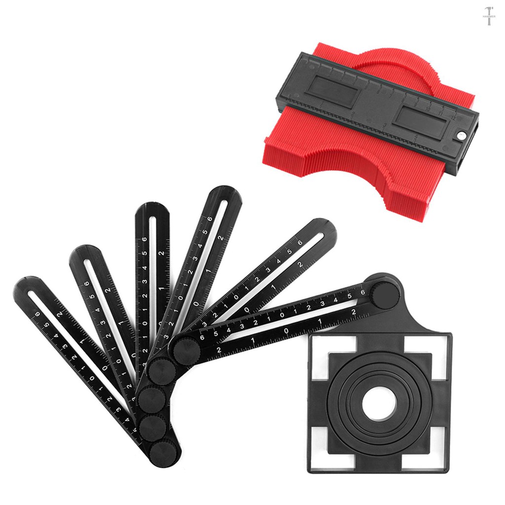 [new]Universal Ruler & Contour Gauge Duplicator Tool 6-Sided Multi ...