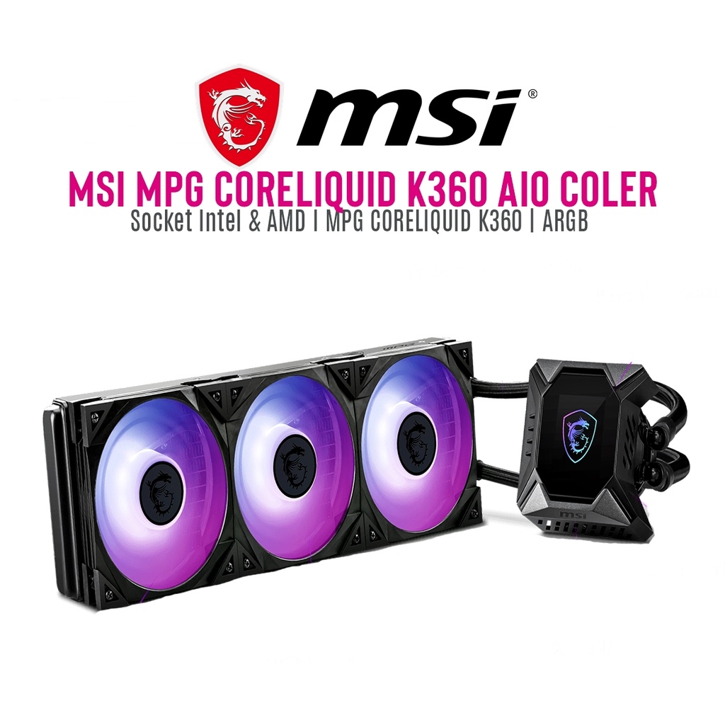 MSI MPG CORELIQUID K360 Liquid Cooling | Shopee Thailand