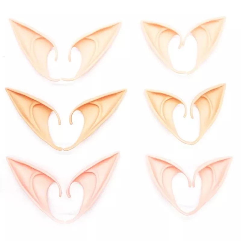 ของแท้ 100 1Pair Halloween Latex Elf Ears High Simulation Soft Harmless ...