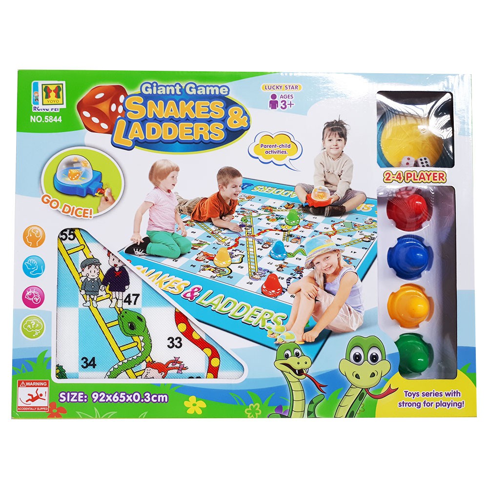 Snake And Ladder Mat Large Carpet 92cm X 65cm - Snake And Ladder Game ...