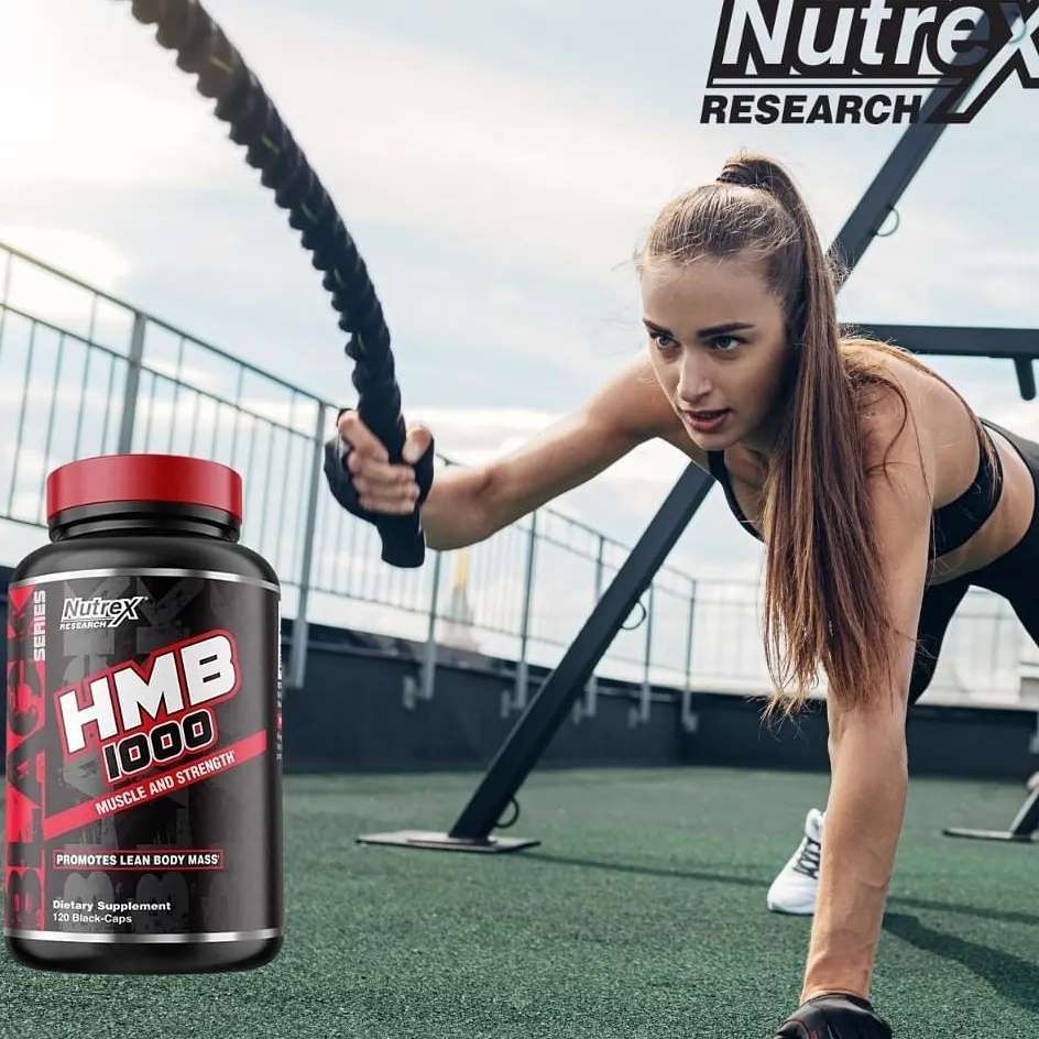 Nutrex Research HMB 1000 (120แคปซูล) HMB คุณภาพสูง ช่วยสังเคราะห์โปรตีน ...