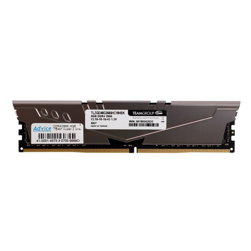 TEAM RAM DDR4(2666) 8GB Vulcan Z Gray RpGk | Shopee Thailand