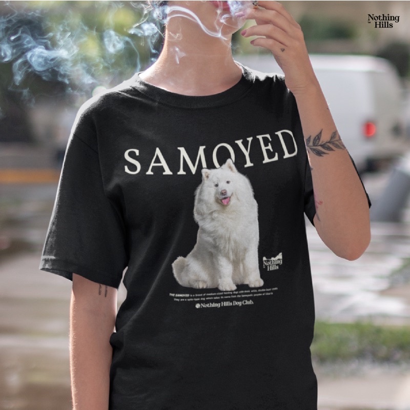 เสื้อยืดลาย SAMOYED (ซามอยด์) Classic Cotton Unisex by Nothing Hills ...