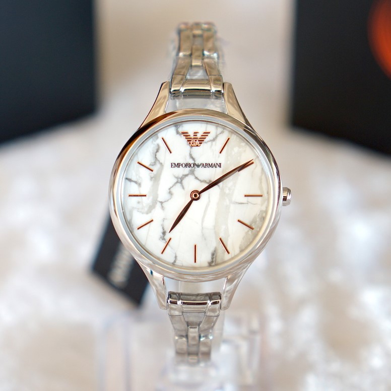 AR11105 Emporio Armani Men's Dress Stainless Steel Quartz Watch with ...