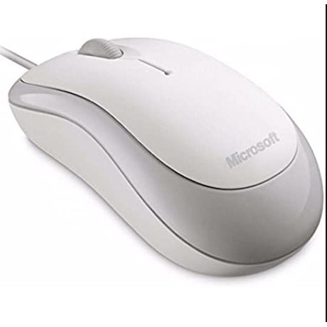 Microsoft (เมาส์มีสาย) Mouse L2 Basic Opt Mse Mac/Win USB Port (White/Black) - proof_shop - ThaiPick