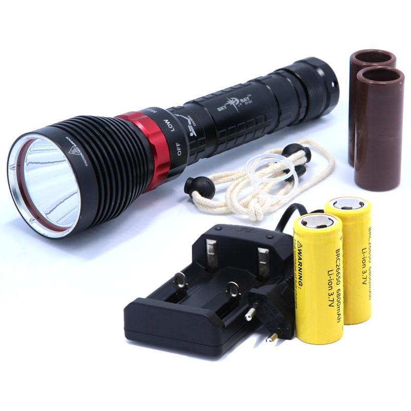 Diving Flashlight DX1 XM-L XML XM-L2 15W 2000LM Waterproof LED Diving ...