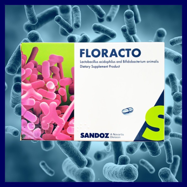 Floracto Probiotics Sandoz 14 Capsules ฟลอแรคโต โปรไบโอติค จุลินทรีย์ ...