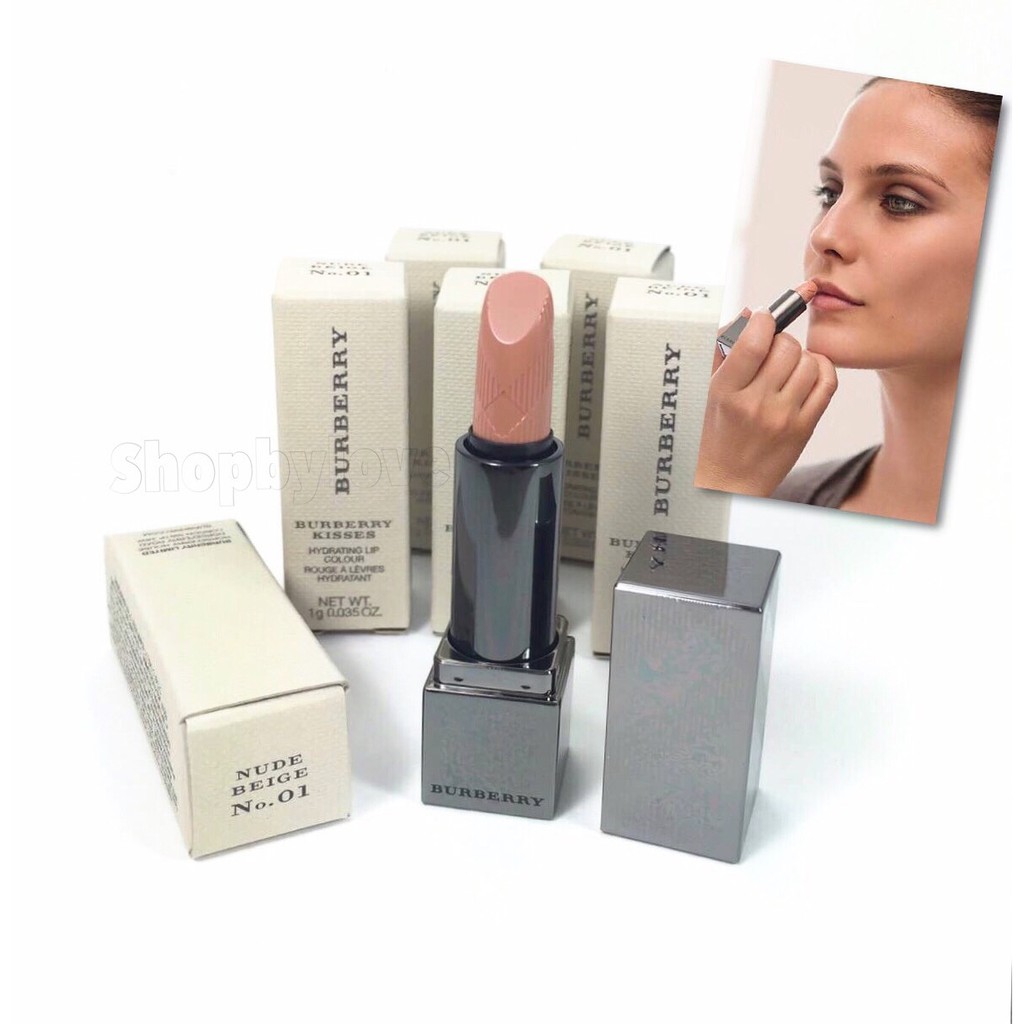 BURBERRY Kisses Hydrating Lip Color สี NUDE BEIGE 01 ขนาด 1g ...