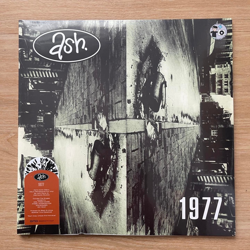 แผ่นเสียง Ash 1977 White Black splatter Vinyl LP Album Reissue ...