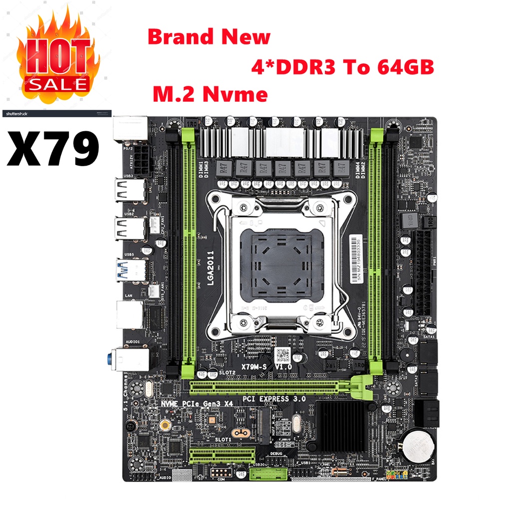 เมนบอร์ดFree Return X79 Motherboard LGA 2011 C Comuter Mother Board ...