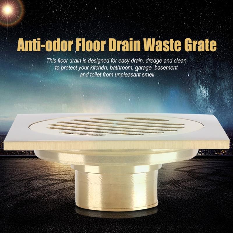 Drain Bathroom Shower Waste Grate Brass Constructed Strainer Home ...