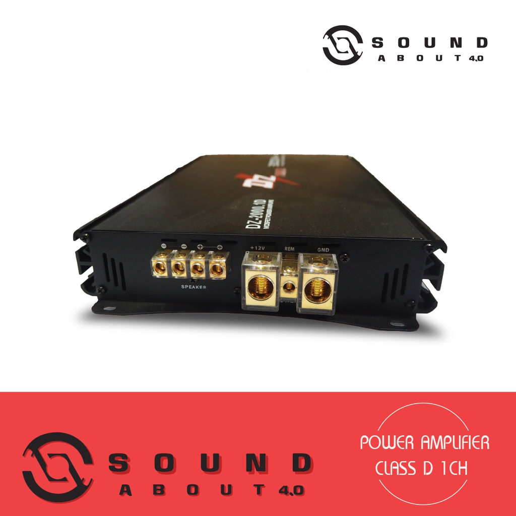 เพาเวอร์แอมป์ คลาส D 1 ชาแนล 3000 W DZ รุ่น DZ-2000.1 D เสียงซับแรงดุ ...