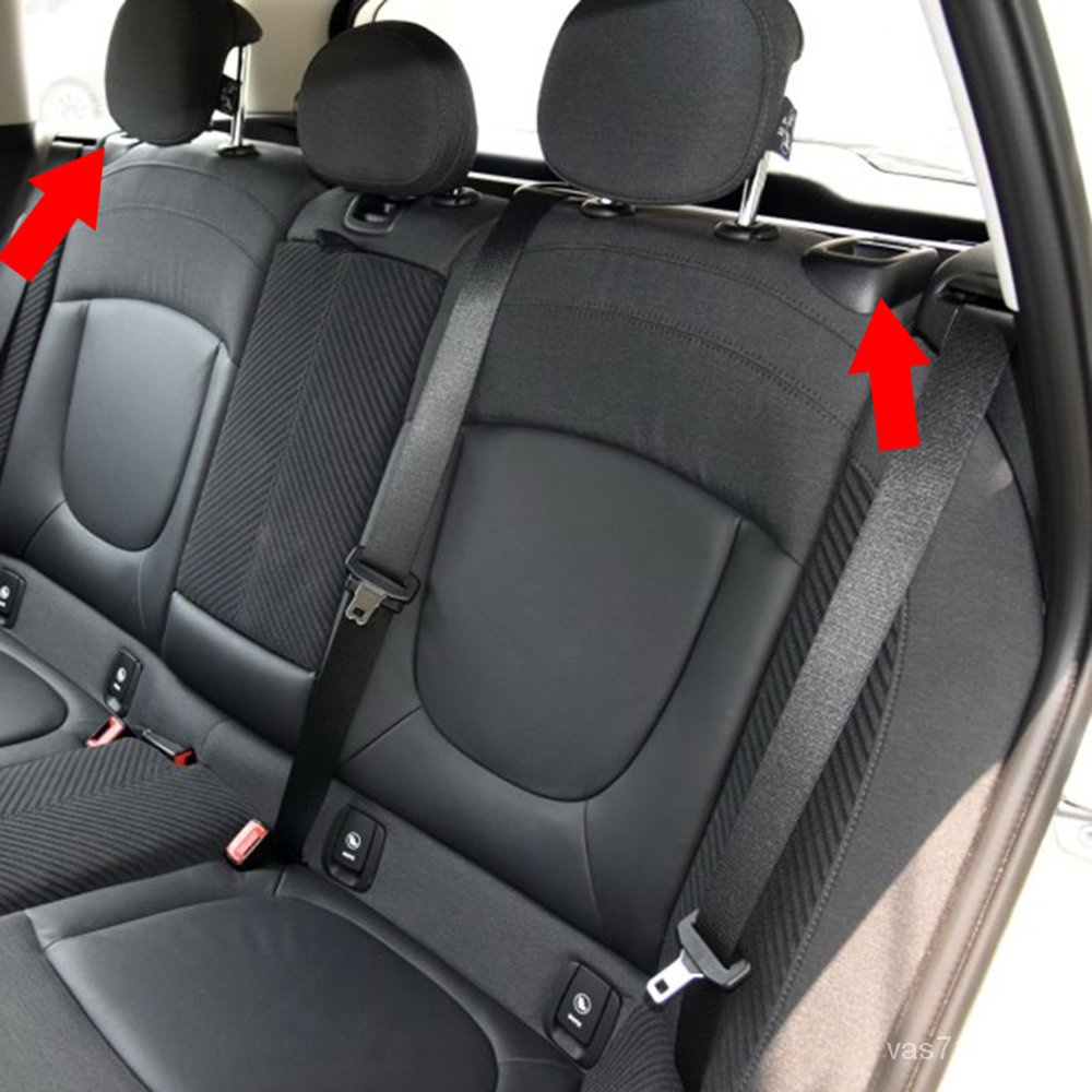 2pcsset ABS Car Back Seat Safety Belt Buckle Cover Trim Cap Decoration ...