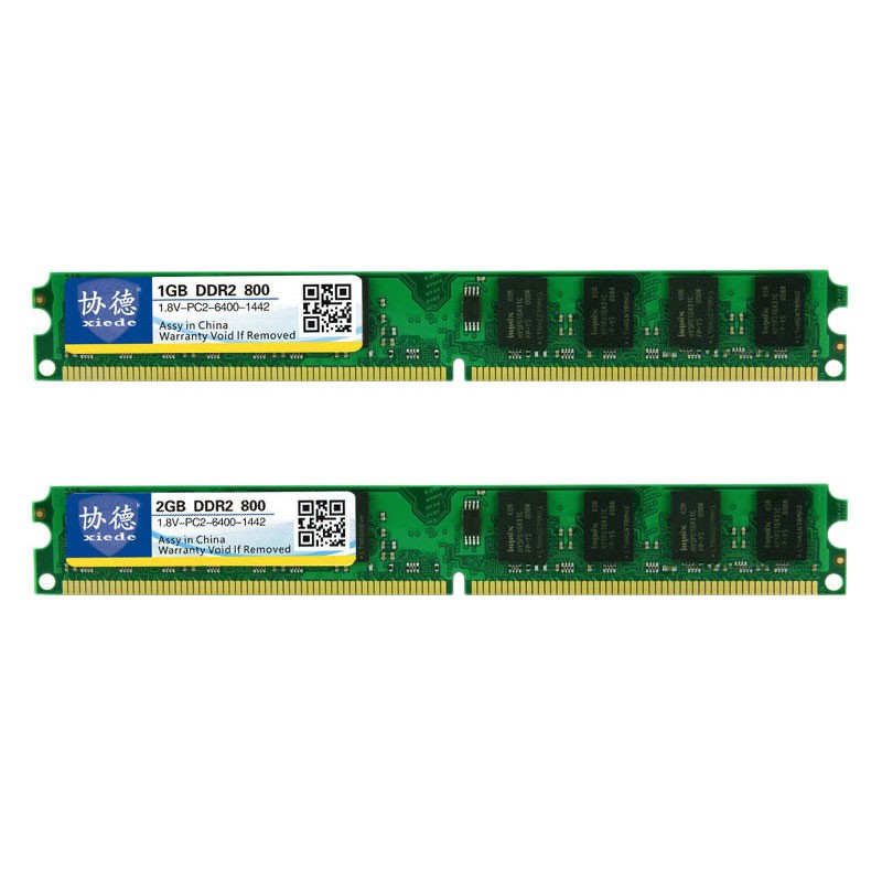 Xiede Desktop Computer Memory Ram Module Ddr2 800 1Gb Pc2-6400 240Pin ...