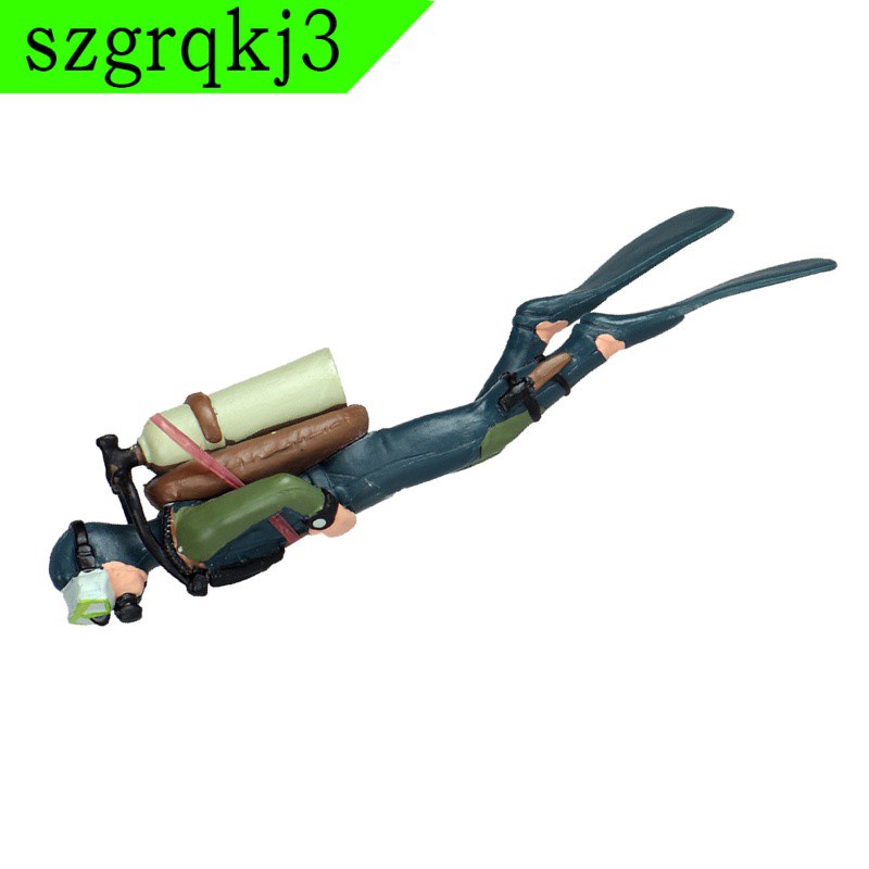 WenZhen Music Miniature Diver Figure Ocean Model Adventure Decor Fish ...