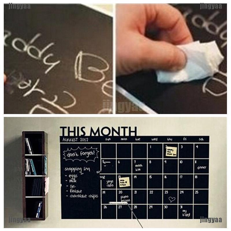YS Monthly Calendar Chalk Board Blackboard Vinyl Wall Sticker Home ...