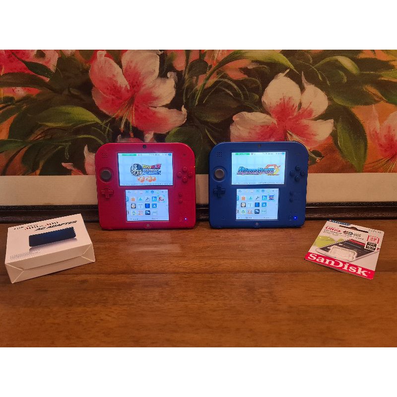 2ds Blueและ Red Console(หายาก)มี2สี แปลงแล้วอุปกรณ์ครบพร้อมเล่น ...