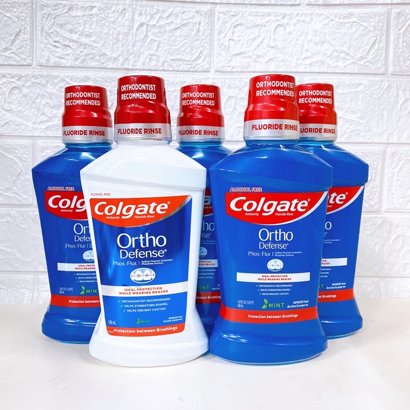 Colgate Ortho Defense Phos Flur คอลเกต ออโธ ดีเฟนส์ น้ำยาบ้วนปาก จัดฟัน ...