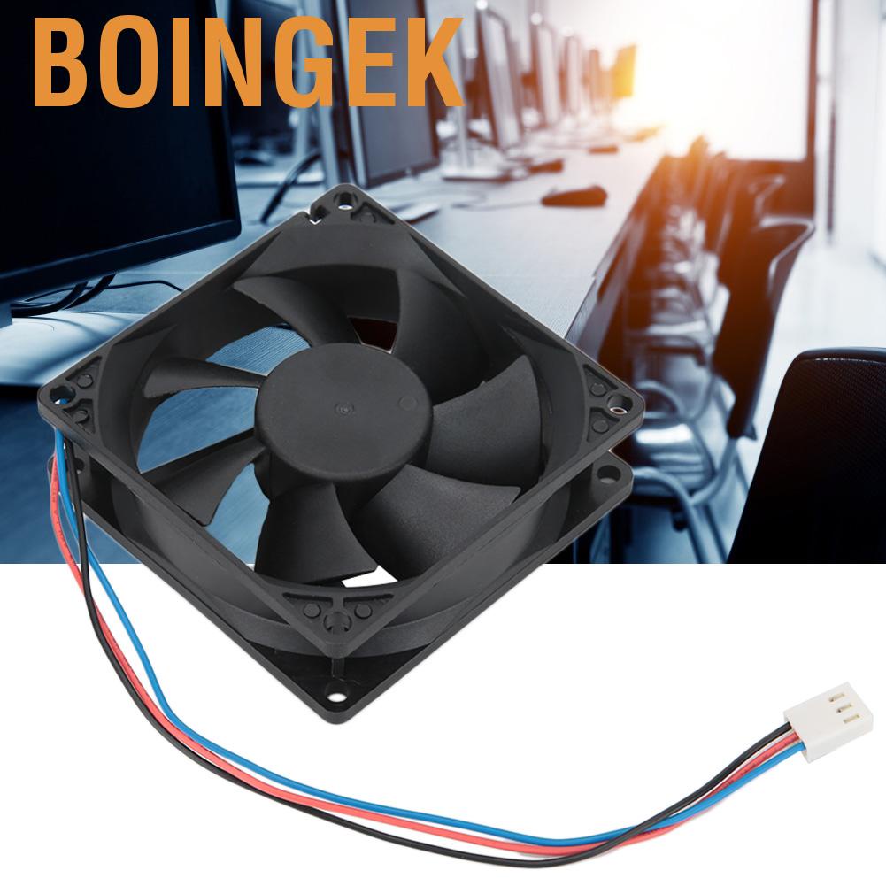Boingek Large Air Volume Cooler Fan 3pin Cooling for Computer the Rear ...