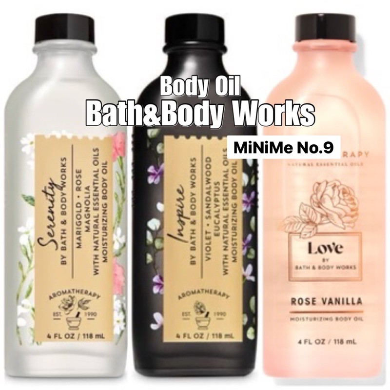 (แท้) BBW Aromatherapy Body Oil จาก Bath & Body Works ขนาด 118 ml ...