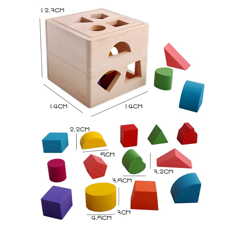 1 Pcs Geometric building blocks toys early education enlightenment ...