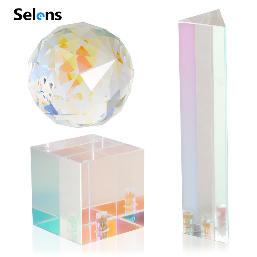 Selens Photography Optical Glass Prism Glare RGB Dispersion Colorful ...