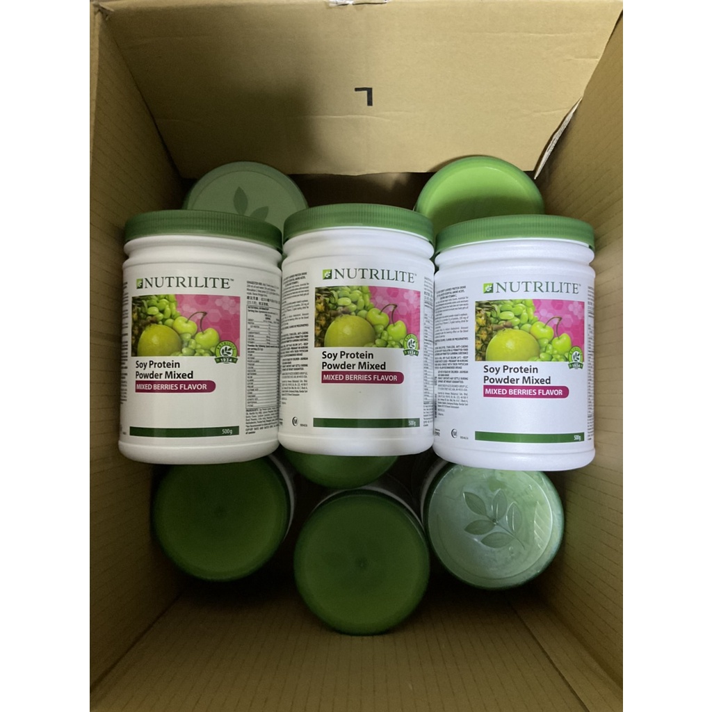 NUTRILITE Soy Protein Powder Mixed Berry 500g.EXP.03-122023 ร้านเดียว ...