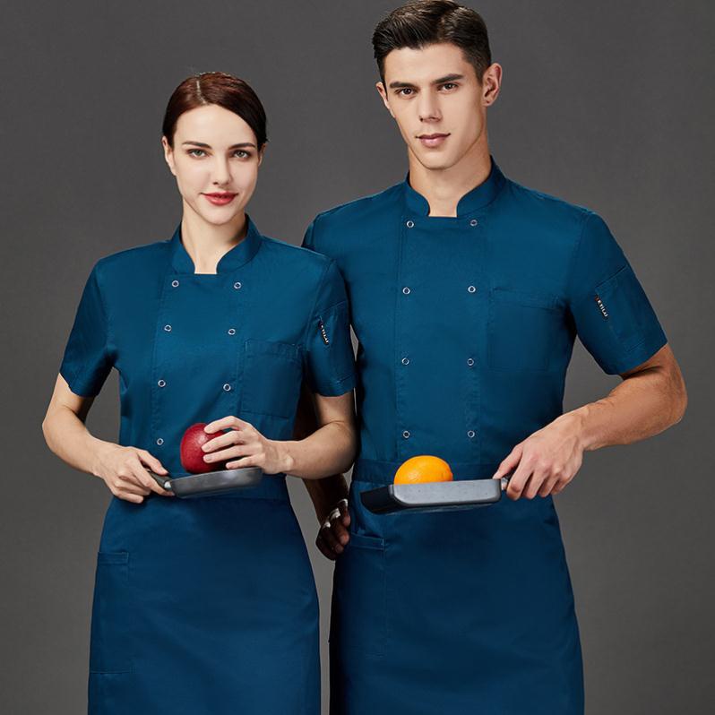 Catering Hotel Chef Workwear Short-Sleeved Mens Hot Pot Restaurant ...