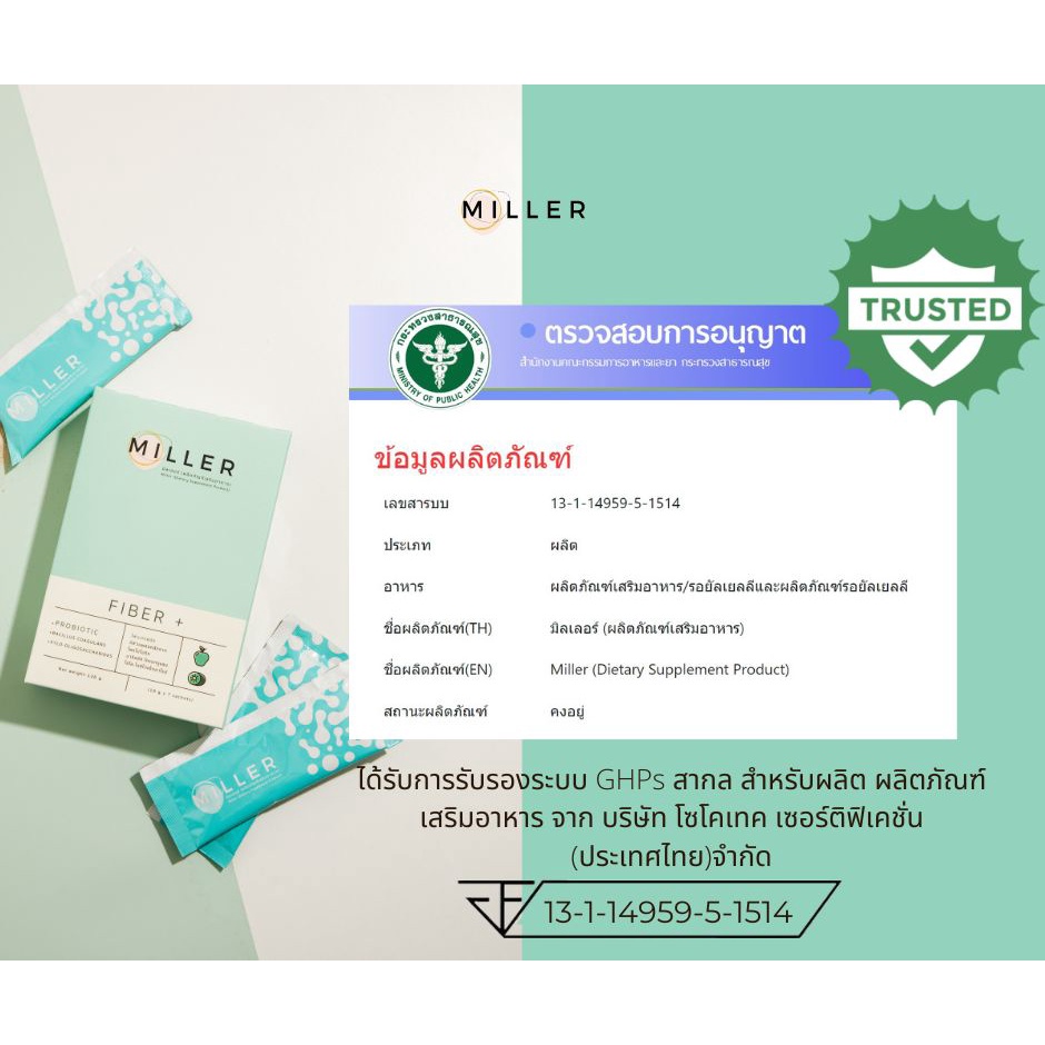 Miller Fiber DetoxSynbiotic - miller_official - ThaiPick
