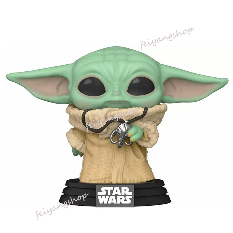 Funko Pop Star Wars The Mandalorian Baby Yoda Shaking Head Figure ...