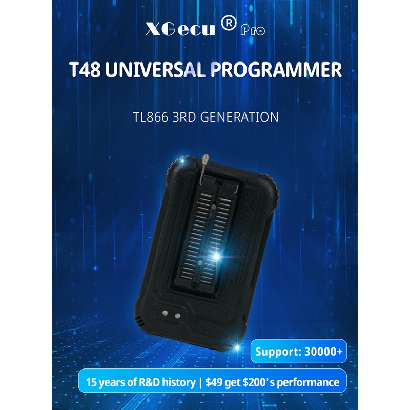 XGecu T48(TL866-3G) programmer (TL866 3rd generation) - electechtools ...