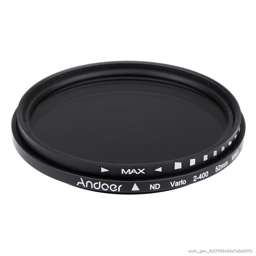 Andoer 52mm Nd Filter Fader Neutral Density Adjustable Nd2 To Nd400 ...