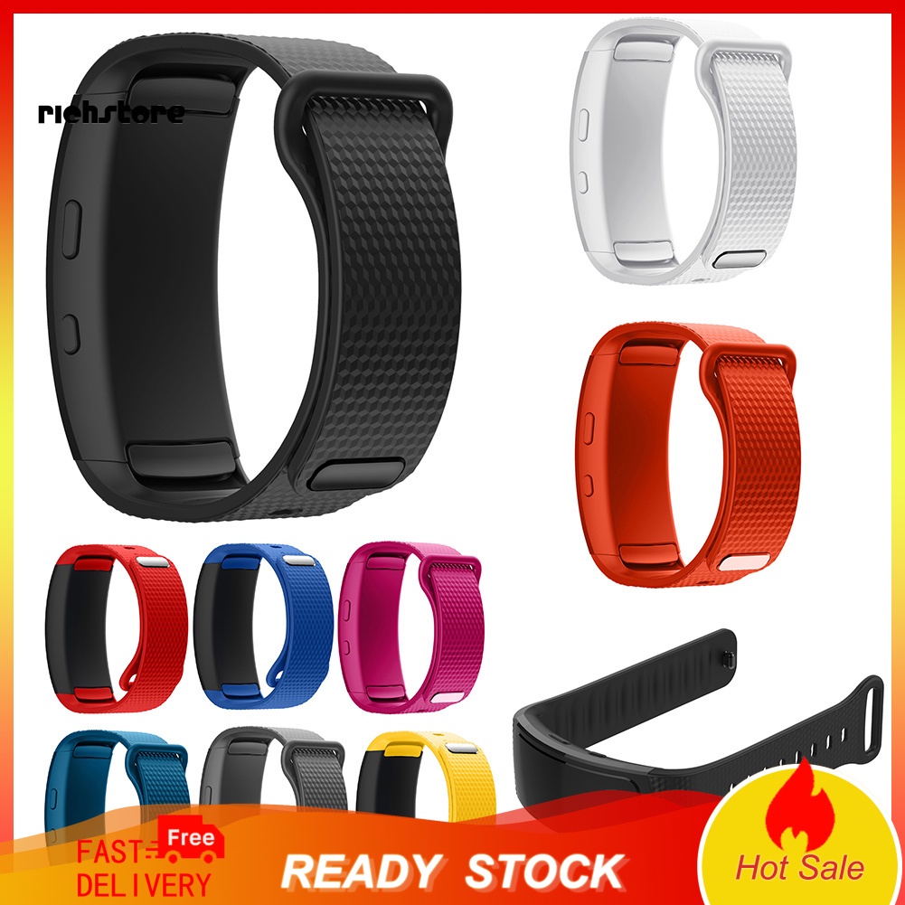 สายคล้องนาฬิกาข้อมือซิลิโคนสําหรับ Samsung Gear Fit2/R360/R365/PRO ...