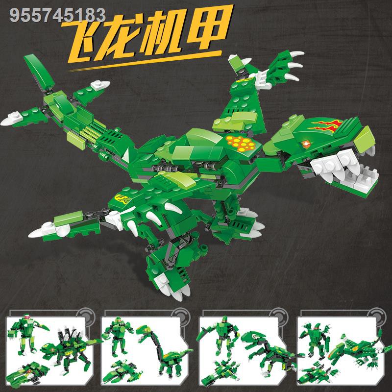 ของเล่น Baiqi Dinosaur Building Blocks World Set Tyrannosaurus Capsule ...