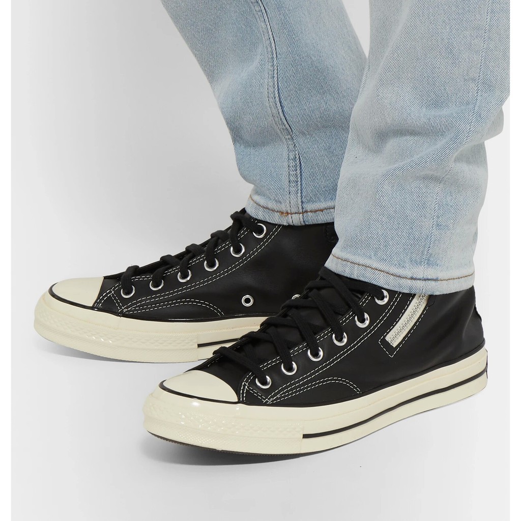 ข้อเสนอพิเศษConverse Chuck Taylor 1970 Side Zip Hi Leather Black Egret ...