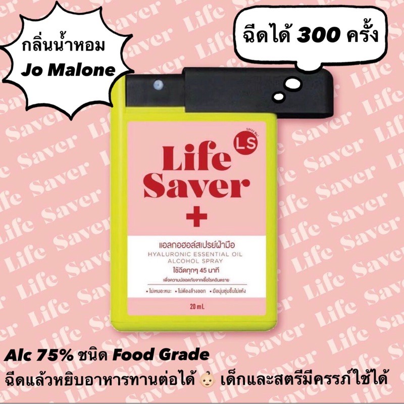 Life Saver Spray Alcohol สเปรย์แอลกอฮอล์แบบพกพา - temsir.t29 - ThaiPick