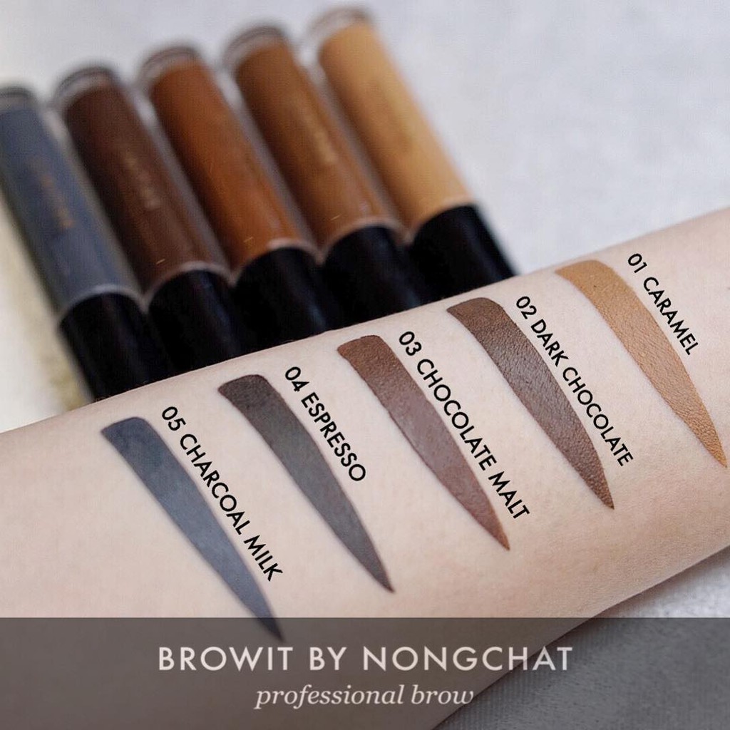 Browit By NongChat Liquid Eyebrows Matte 2g (à¹ à¸žà¸„à¹€à¸ à¸ˆà¹ƒà¸«à ...