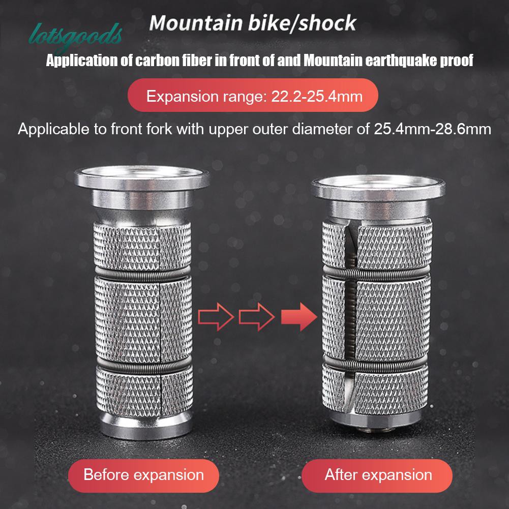 (Lo) อุปกรณ์เสริมจักรยานเสือภูเขาชุดหูฟัง Expander Stem Top Cap ...