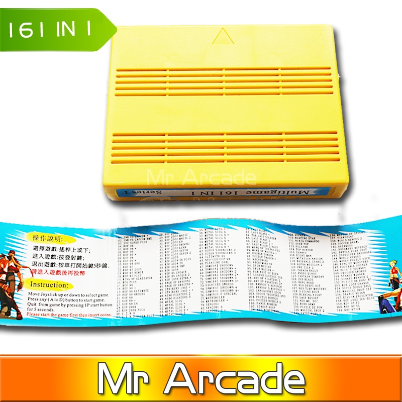 คอนโซลMVS 161in1 neo geo mvs 161 in 1 JAMMA multi game Cartridge pcb-game board for game machine ...