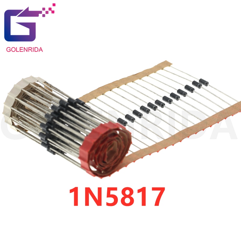 1 N5817 In5817 Fazer - 41 1 A 20 V Diodo Schottky 100 ชิ้นสําหรับรถ ...