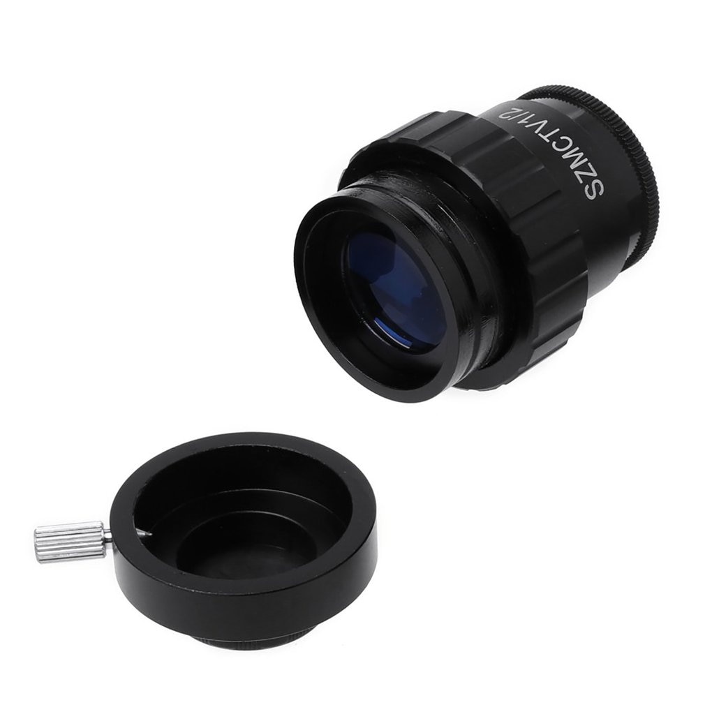 0.5X C-mount Lens 1/2CTV Adapter For Trinocular Stereo Zoom Microscope ...