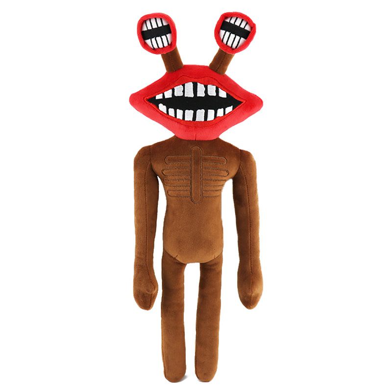 Siren Head Horror Plush Toy Big Mouth Clock Poop Monster Stuffed Doll ...
